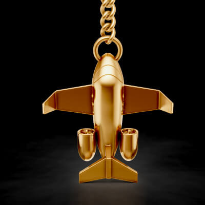 Airplane Key Holder - 3D Model by ZaraHM