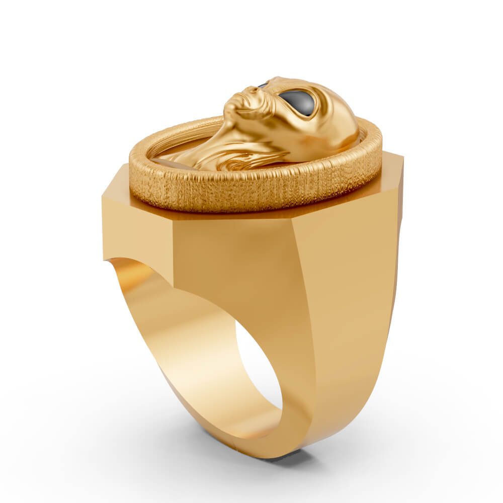 Alien MAN Ring - 3D Model by ZaraHM