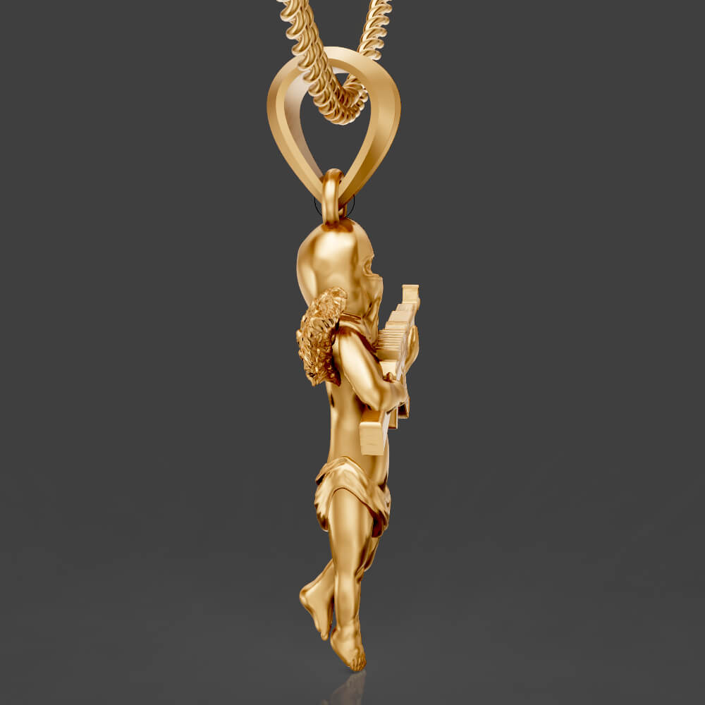 Angel Gunman Pendant - 3D Model by ZaraHM