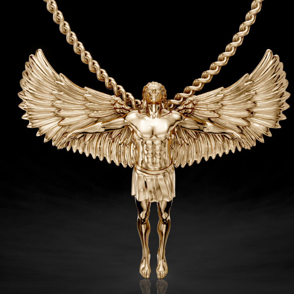 Angel Man Pendant - 3D Model by ZaraHM