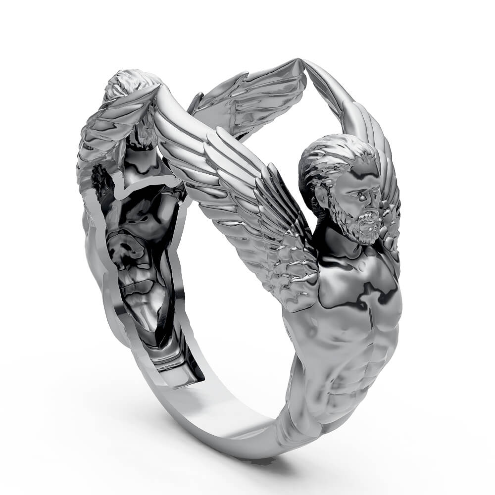 Angel Man Ring - 3D Model by ZaraHM