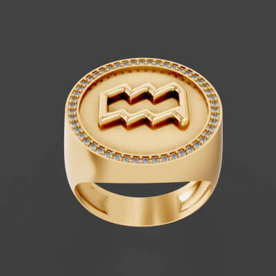 Aquarius Ring - 3D Model by ZaraHM