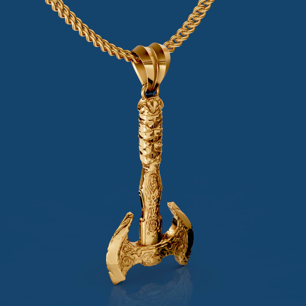 Battle Ax Pendant - 3D Model by ZaraHM