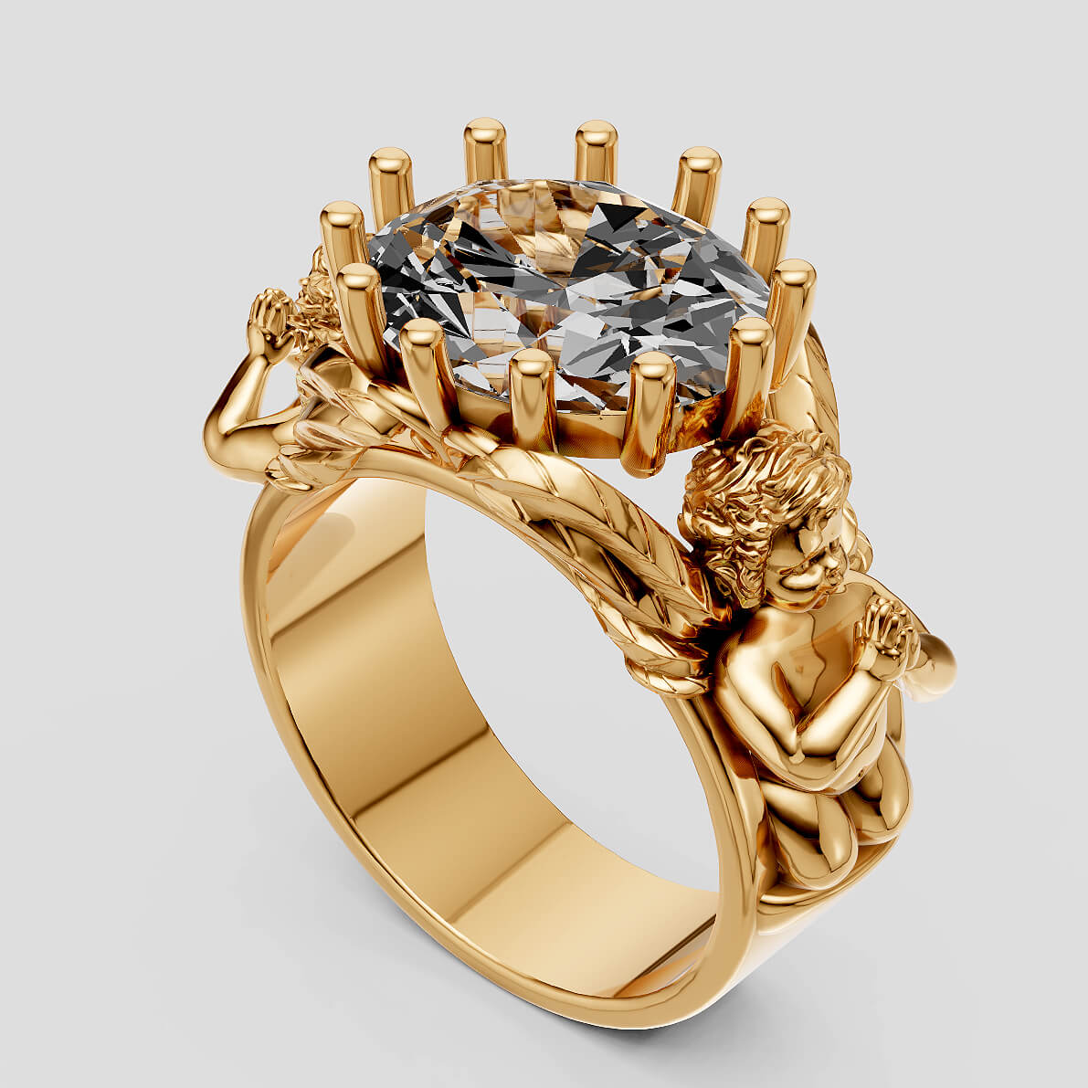 Baby Angel Ring - 3D Model by ZaraHM