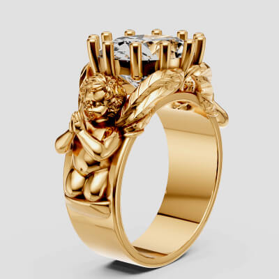 Baby Angel Ring - 3D Model by ZaraHM