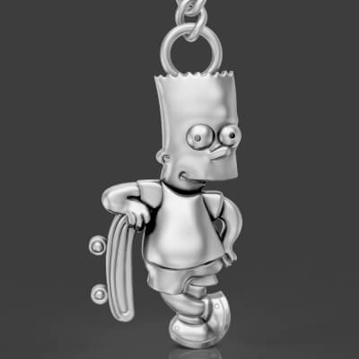 Bart Simpson Key Holder - 3D Model by ZaraHM