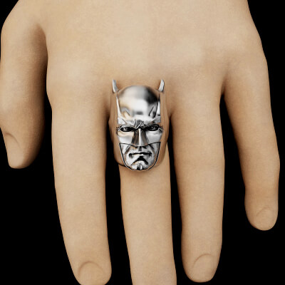 Batman Lux Ring - 3D Model by ZaraHM