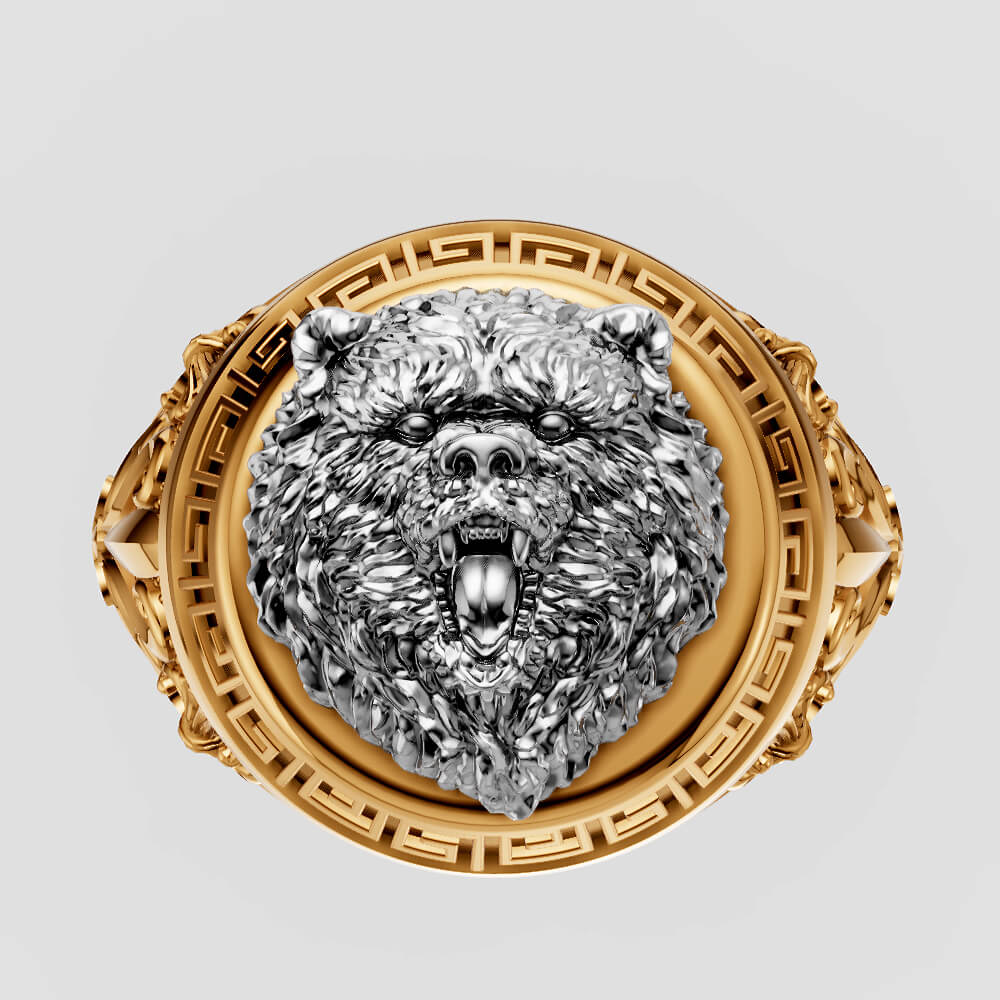 Bear Man Ring - 3D Model by ZaraHM