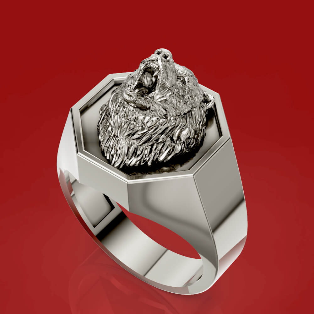 Bear Man Ring - 3D Model by ZaraHM