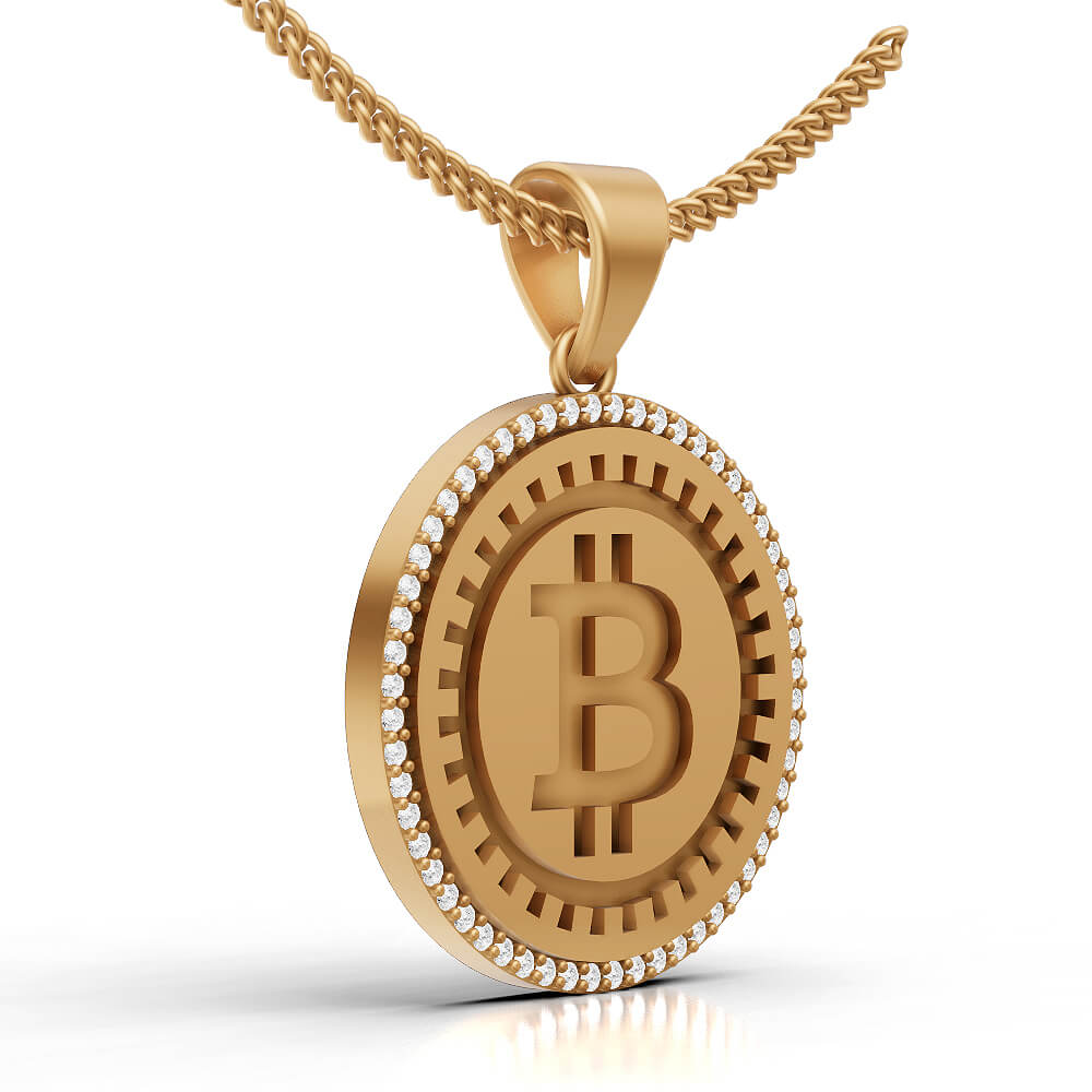 Bitcoin Pendant - 3D Model by ZaraHM