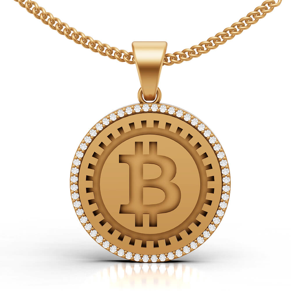 Bitcoin Pendant - 3D Model by ZaraHM