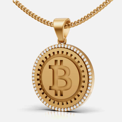 Bitcoin Pendant - 3D Model by ZaraHM