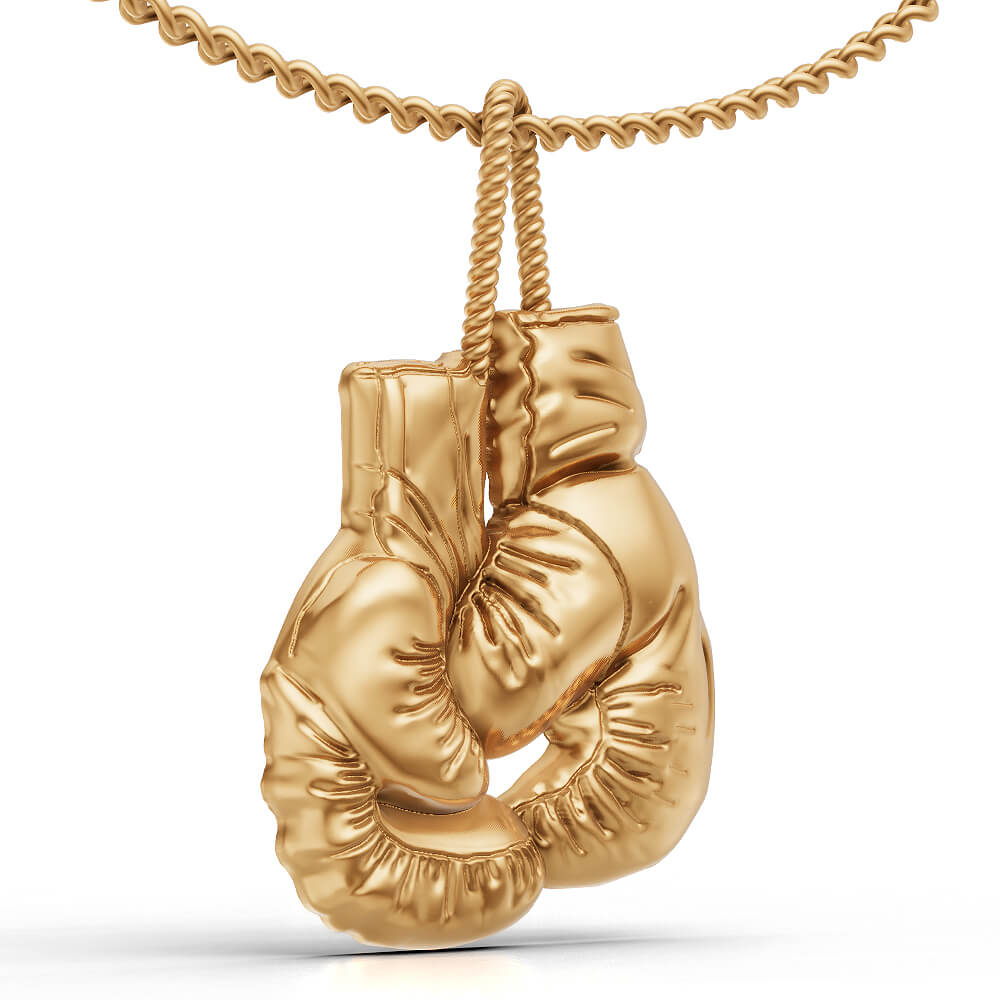 Boxing Gloves Pendant - 3D Model by ZaraHM