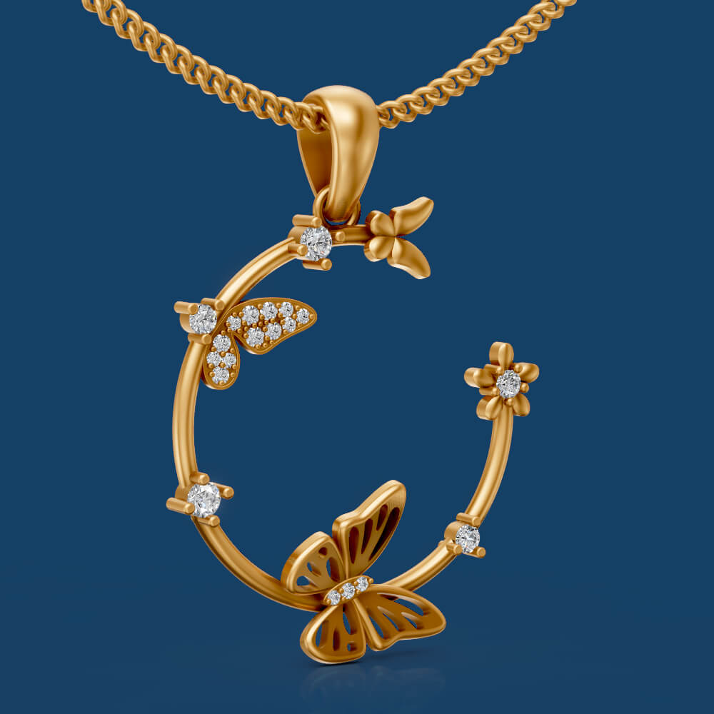Butterfly Pendant - 3D Model by ZaraHM