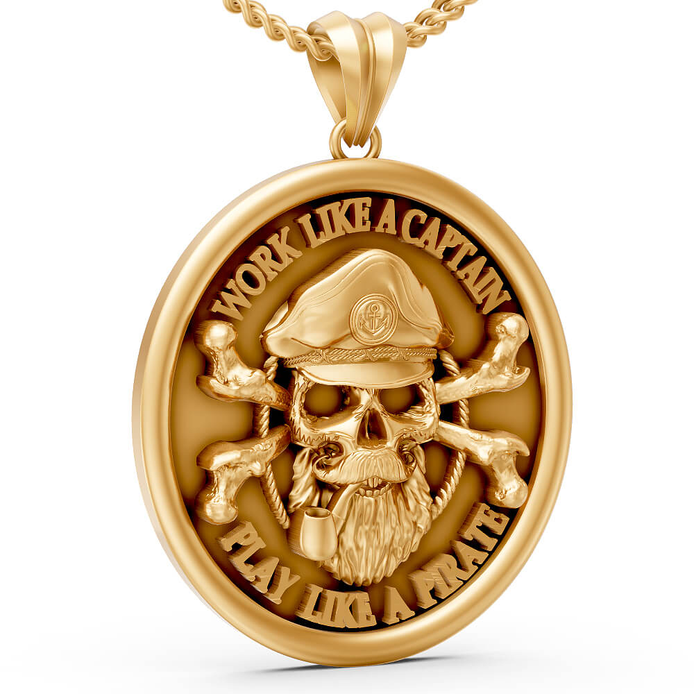 Captain Pirate Pendant - 3D Model by ZaraHM