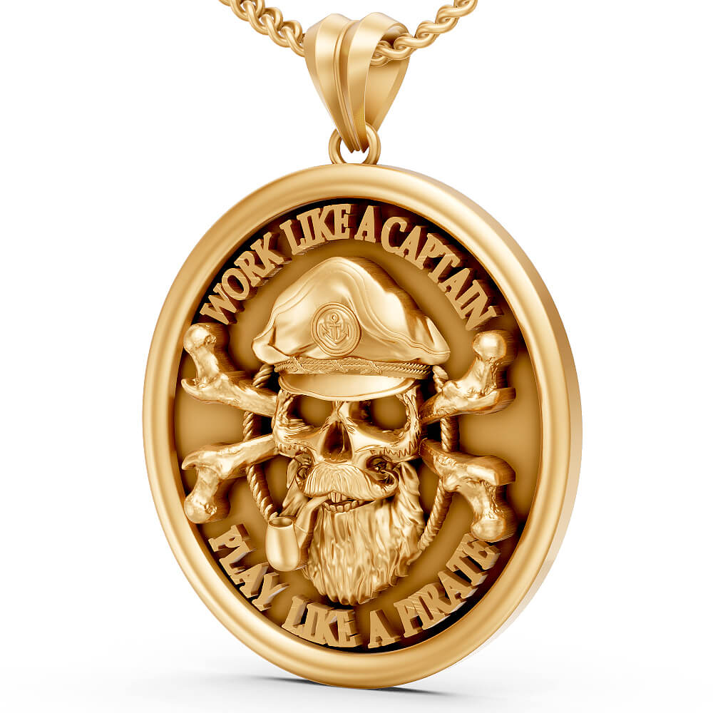 Captain Pirate Pendant - 3D Model by ZaraHM
