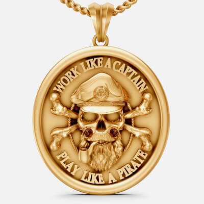 Captain Pirate Pendant - 3D Model by ZaraHM