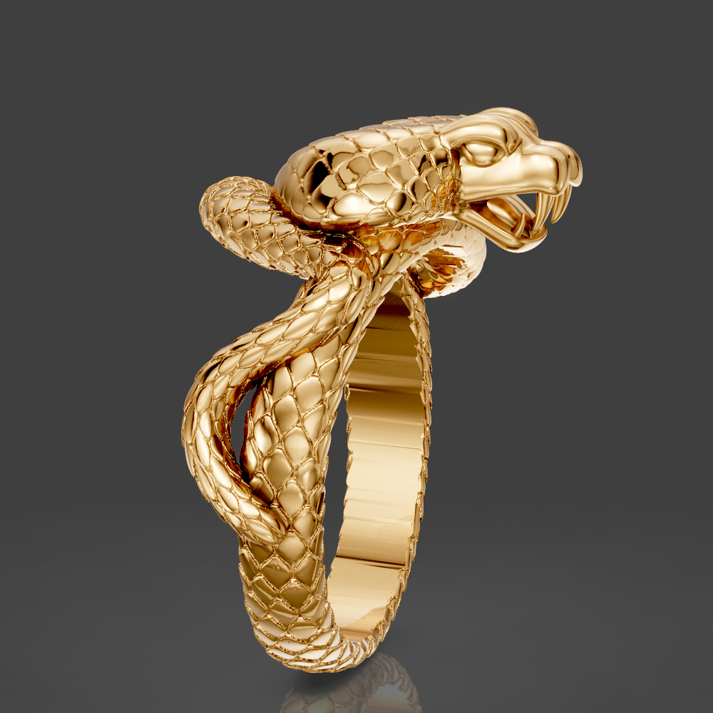 Cobra Snake Ring - 3D Model by ZaraHM