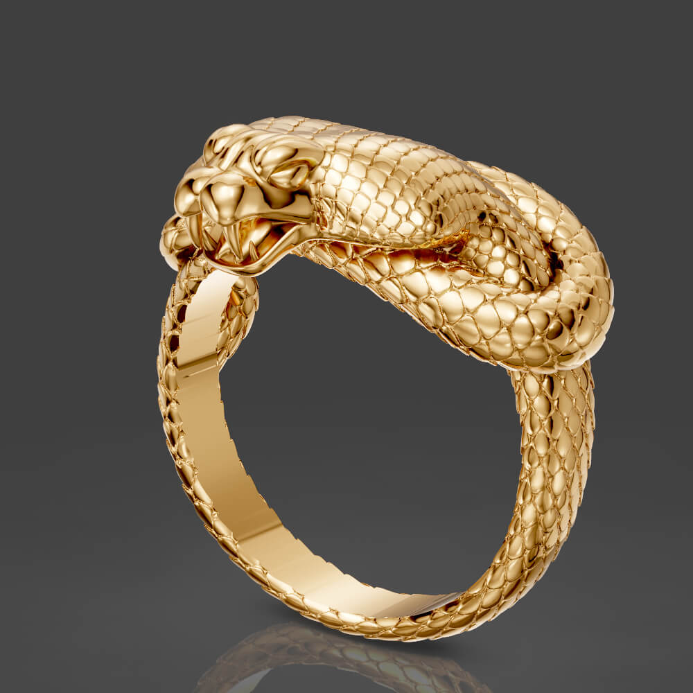 Cobra Snake Ring - 3D Model by ZaraHM