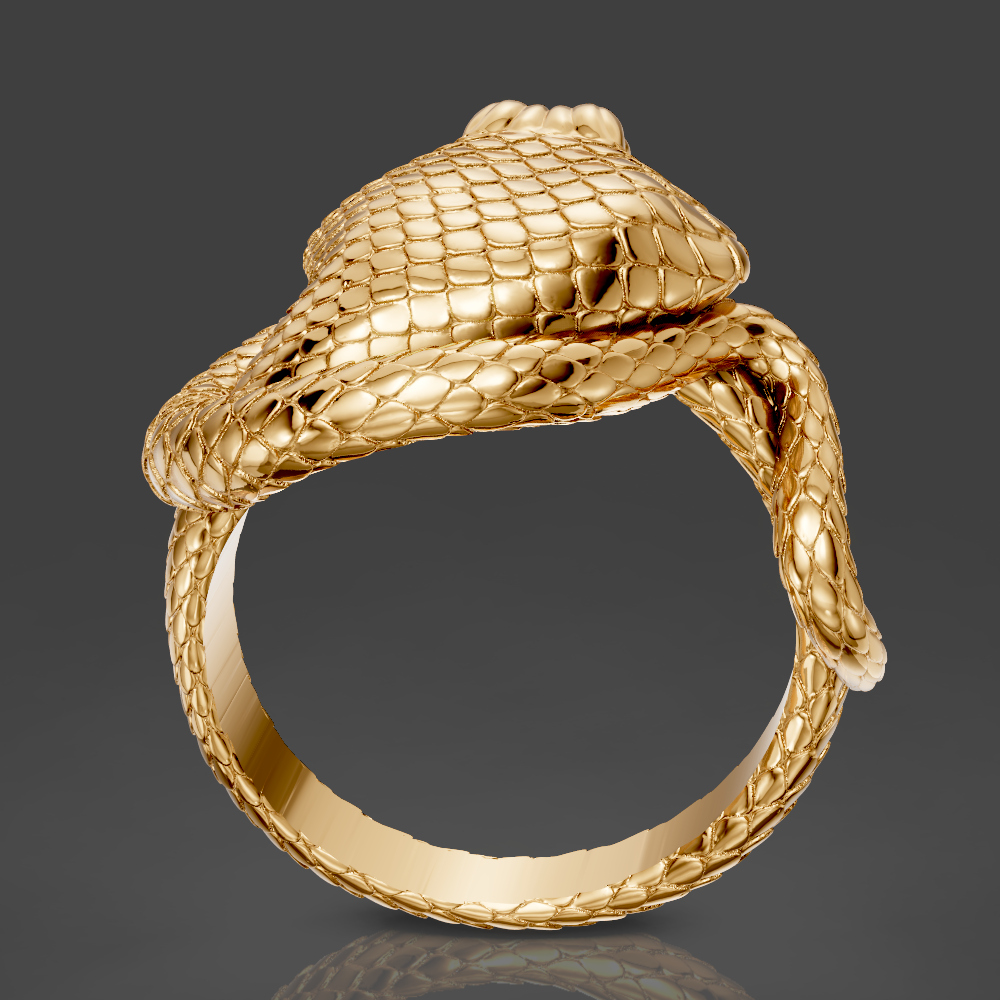 Cobra Snake Ring - 3D Model by ZaraHM