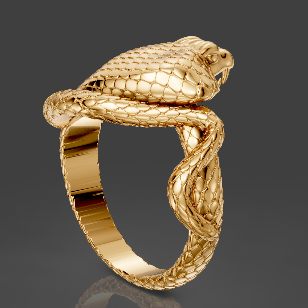 Cobra Snake Ring - 3D Model by ZaraHM