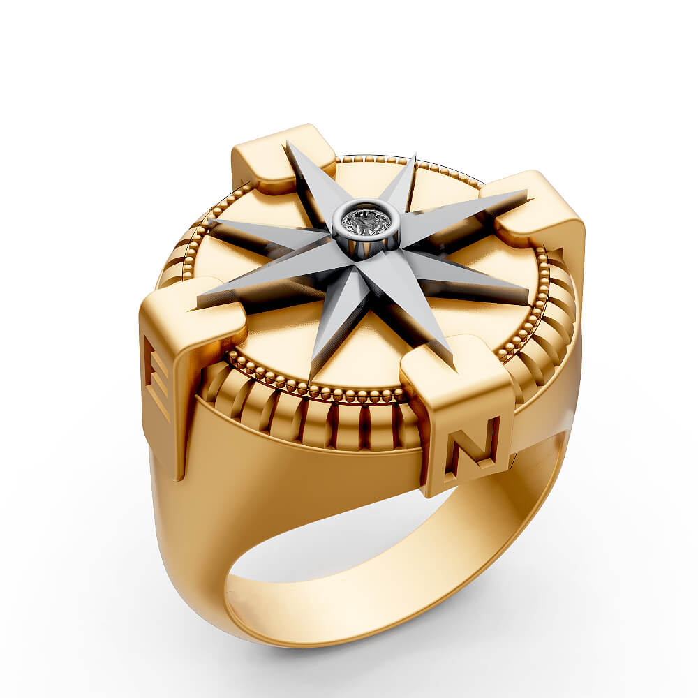 Compass Lux Ring - 3D Model by ZaraHM