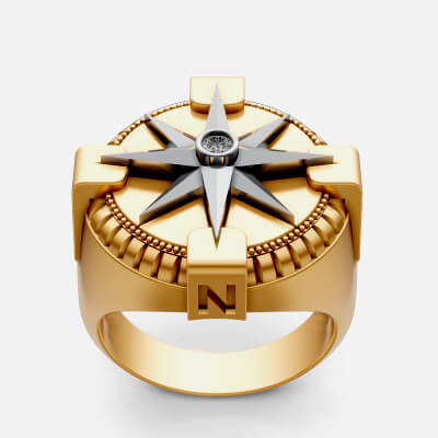 Compass Lux Ring - 3D Model by ZaraHM