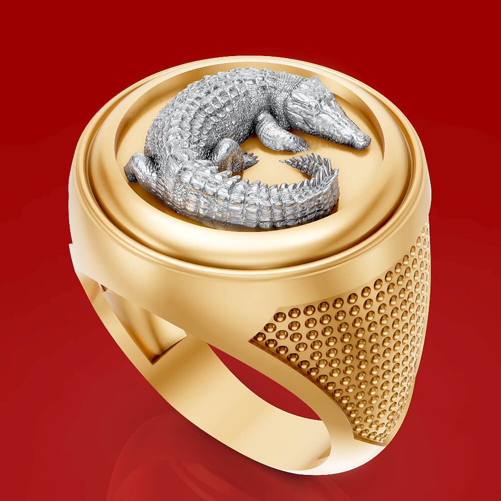 Crocodile Ring - 3D Model by ZaraHM