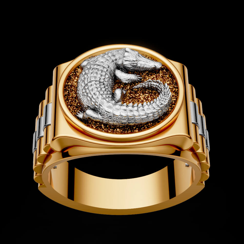 Crocodile Ring - 3D Model by ZaraHM