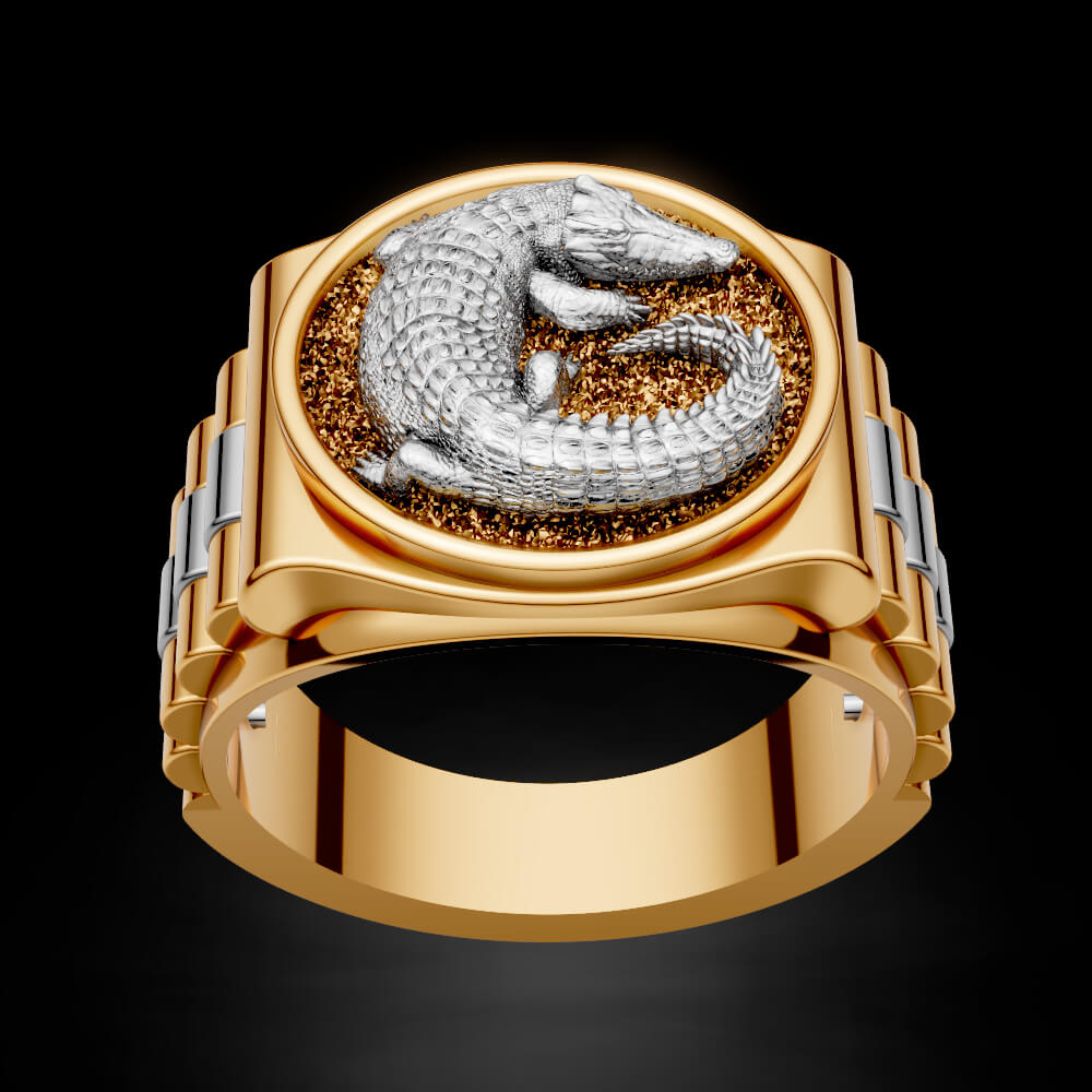 Crocodile Ring - 3D Model by ZaraHM
