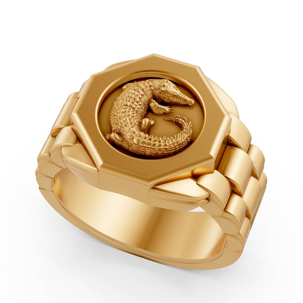 Crocodile Ring - 3D Model by ZaraHM