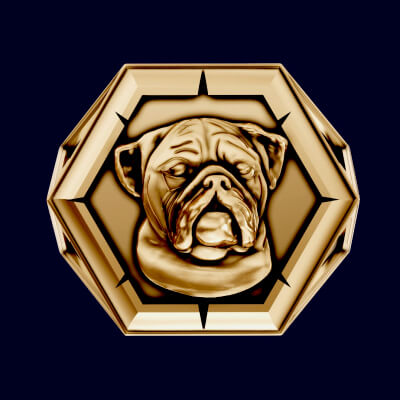 Dog Ring luxury iconic - 3D Model by ZaraHM