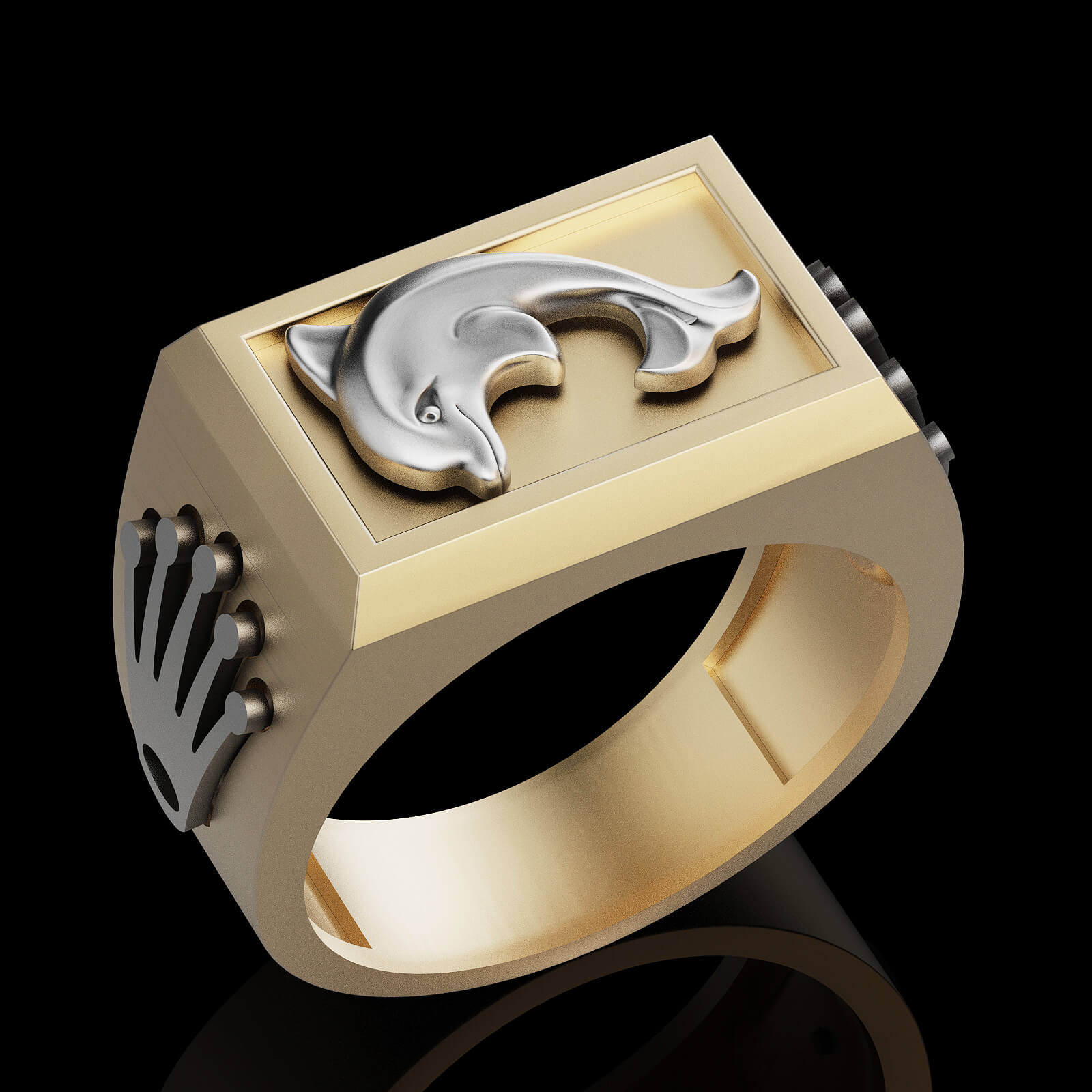 Dolphin Ring - 3D Model by ZaraHM