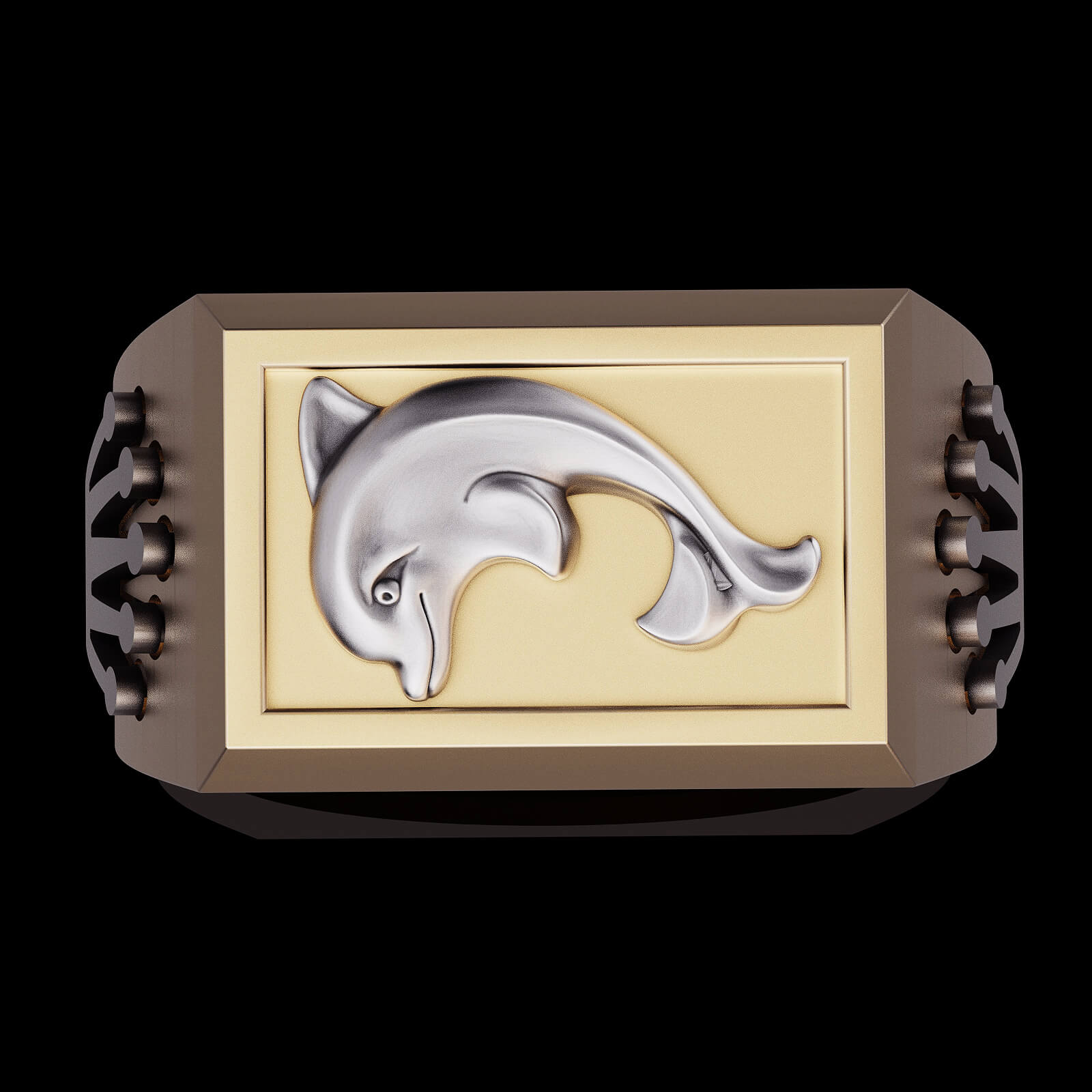 Dolphin Ring - 3D Model by ZaraHM