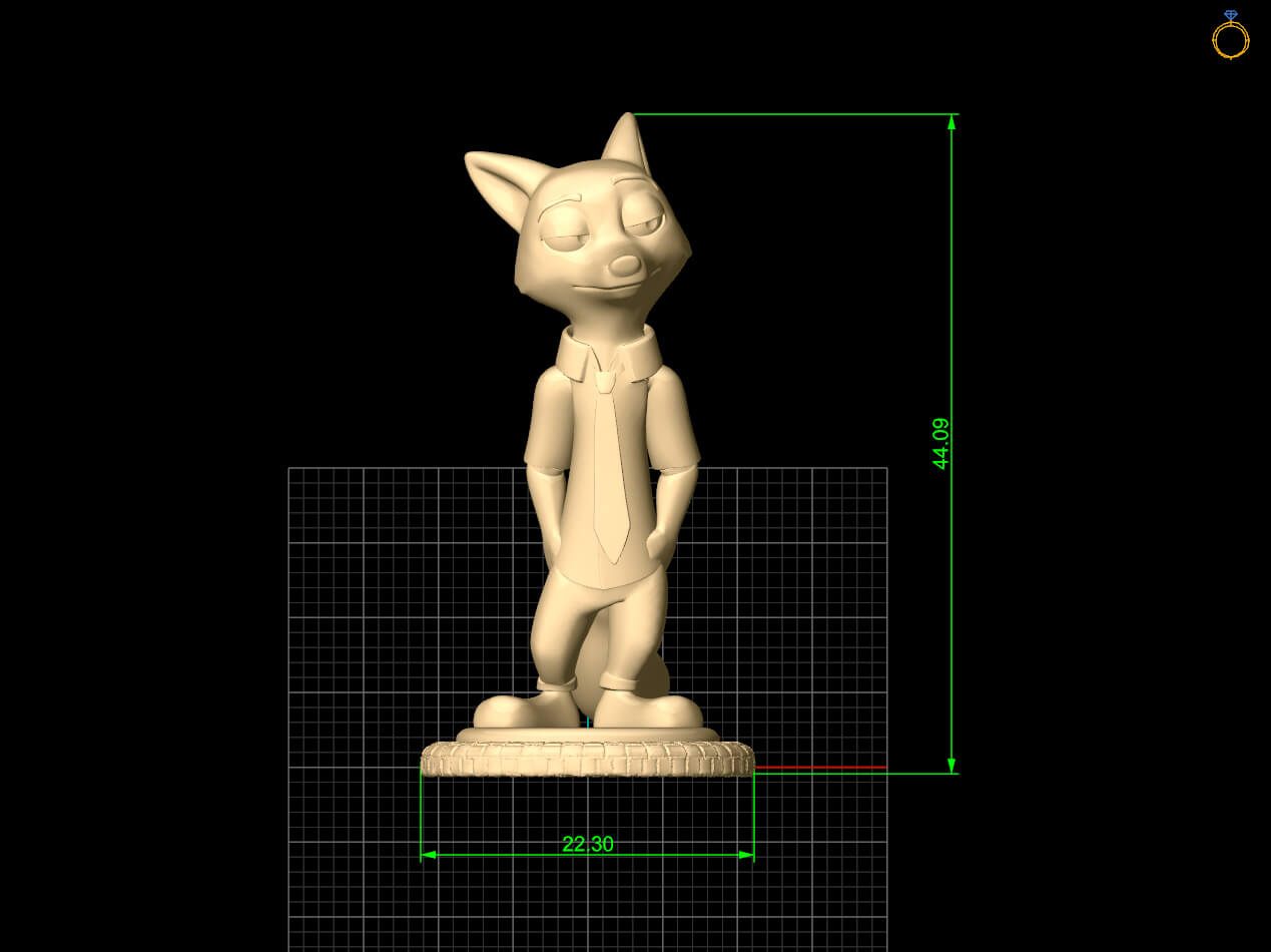 Nick Wilde Zootopia Statue - 3D Model by ZaraHM