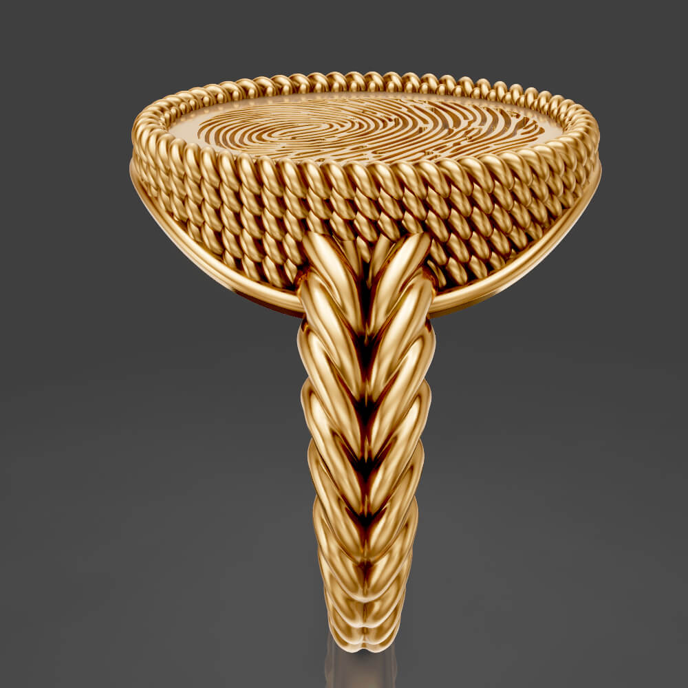 Fingerprint Ring - 3D Model by ZaraHM