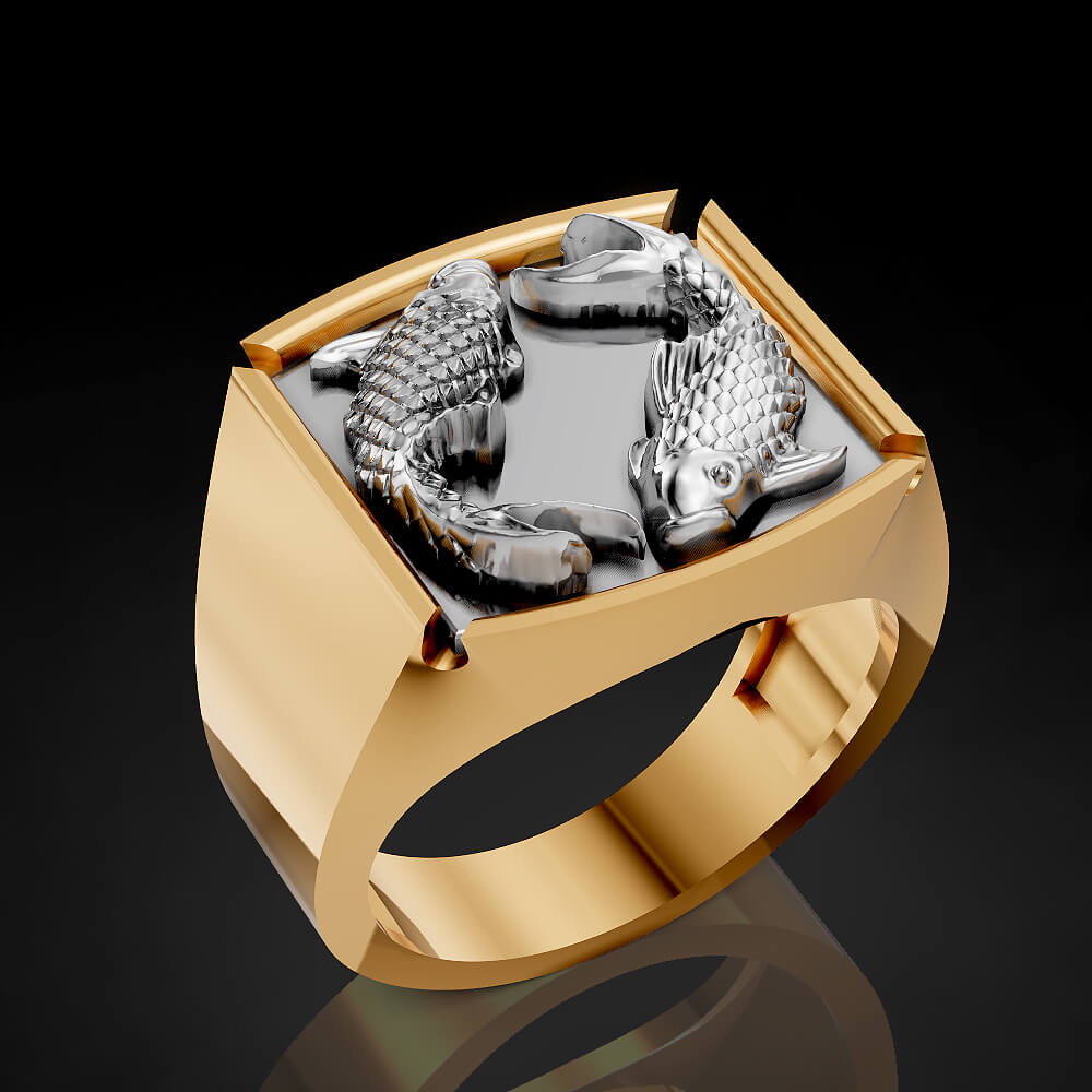 Fish Lux Ring - 3D Model by ZaraHM