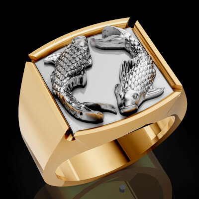 Fish Lux Ring - 3D Model by ZaraHM