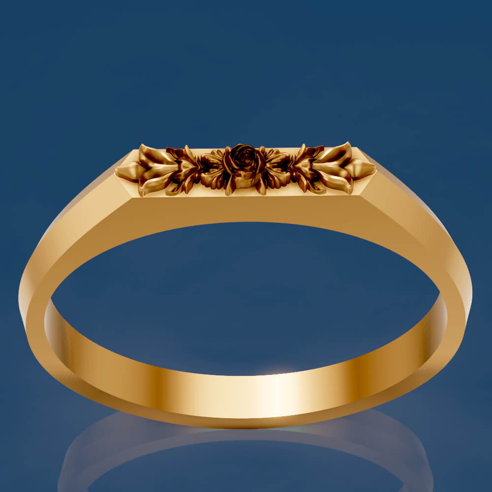 Flower Rose Ring - 3D Model by ZaraHM