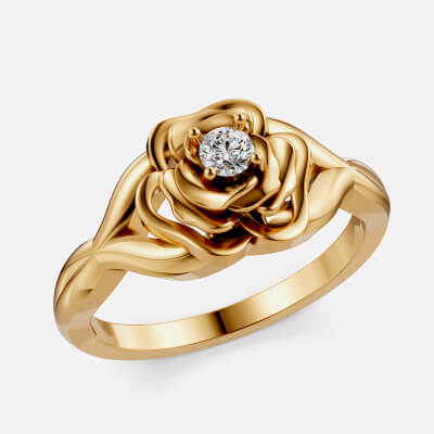 Flower Rose Ring - 3D Model by ZaraHM