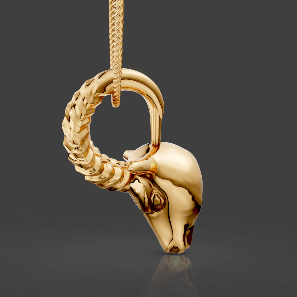 Goat Lux Ring - 3D Model by ZaraHM