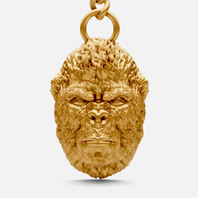 Gorilla Key Holder - 3D Model by ZaraHM