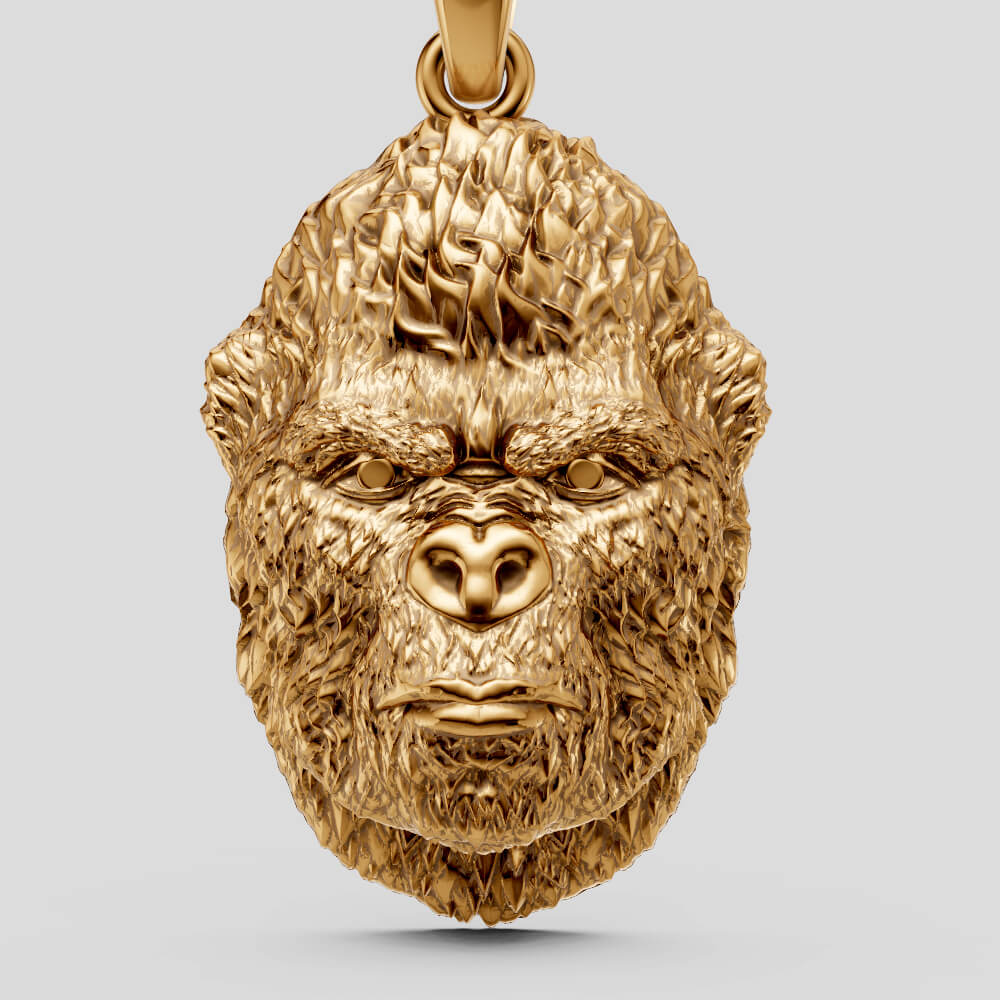 Gorilla Pendant - 3D Model by ZaraHM