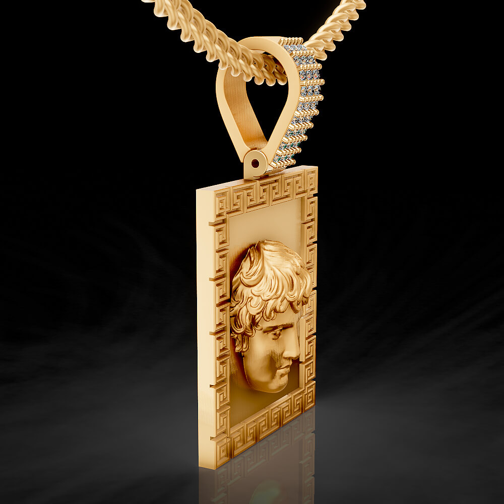 Greek Face Pendant - 3D Model by ZaraHM