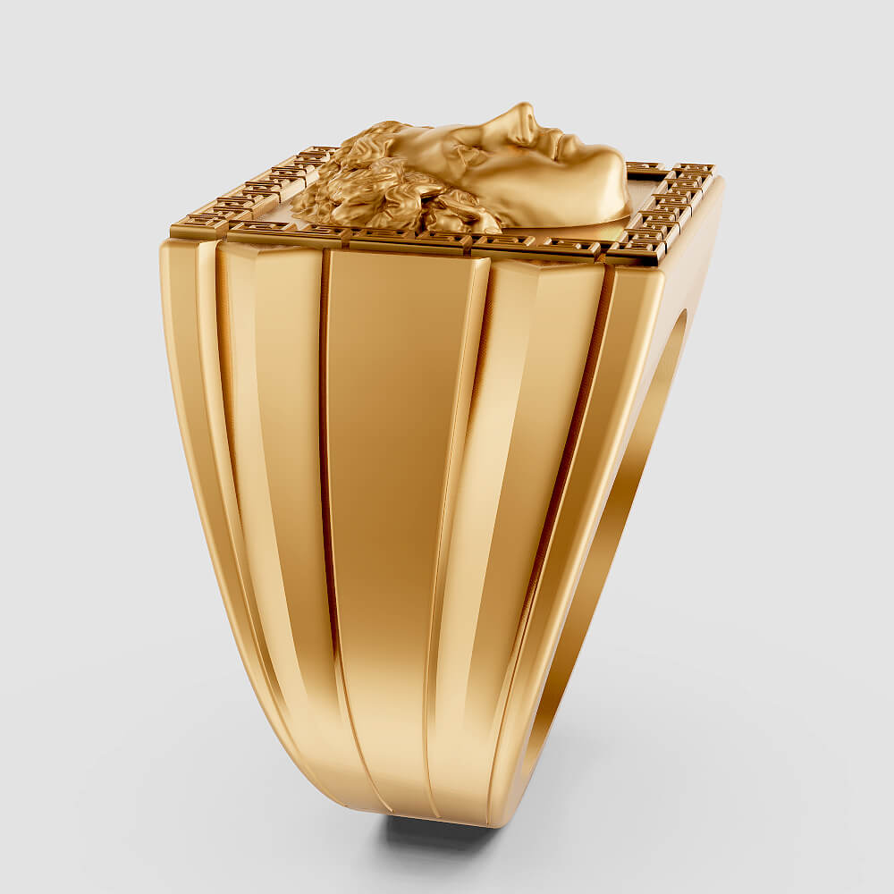 Greek Face Ring - 3D Model by ZaraHM