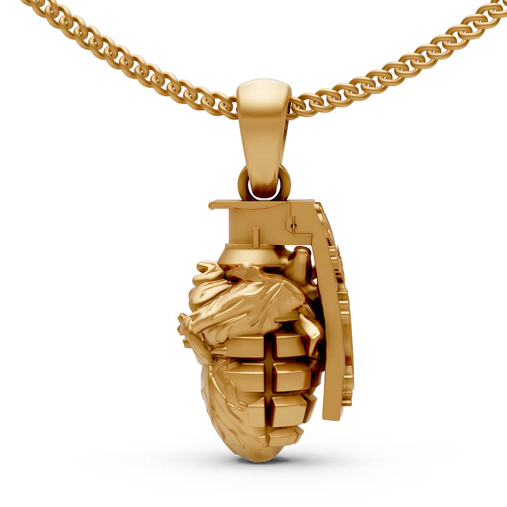 Grenade Pendant - 3D Model by ZaraHM