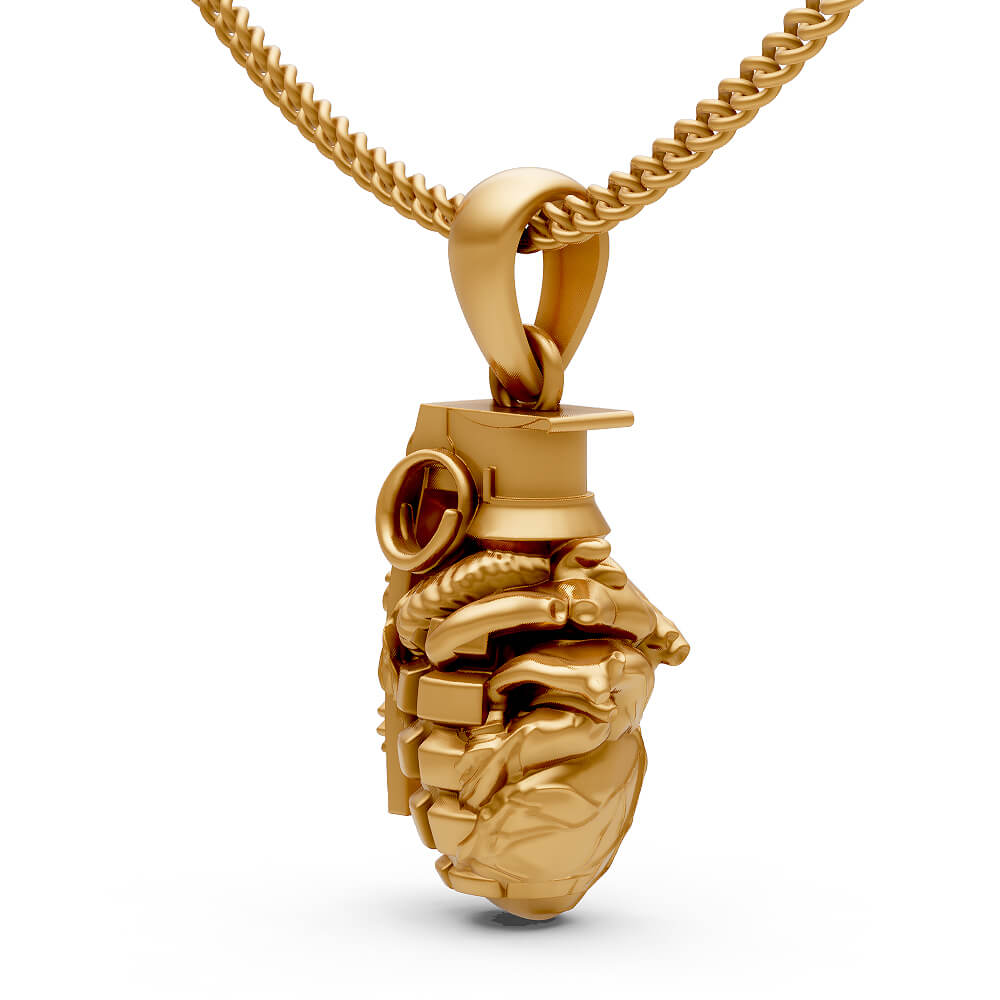 Grenade Pendant - 3D Model by ZaraHM