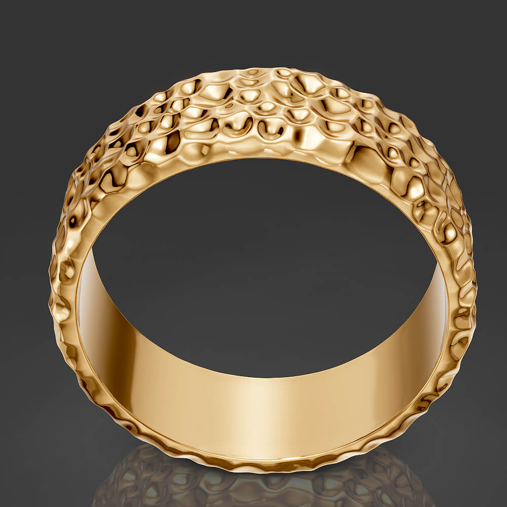 Hammered Lux Ring - 3D Model by ZaraHM