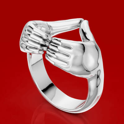 Hands Lux Ring - 3D Model by ZaraHM