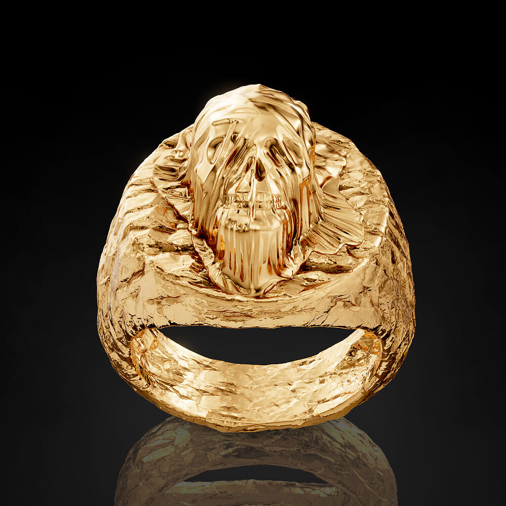 Hidden Skull Rock Ring - 3D Model by ZaraHM